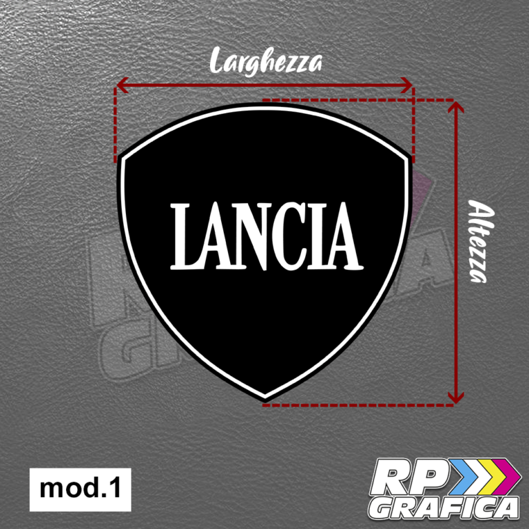Adesivo Copri Logo per Lancia - RP Grafica